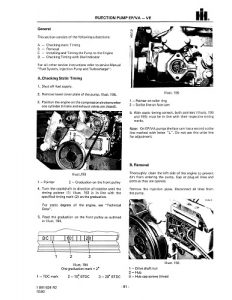 IH Neuss Diesel Engine D & DT Series Service Manual Download on PDF ...